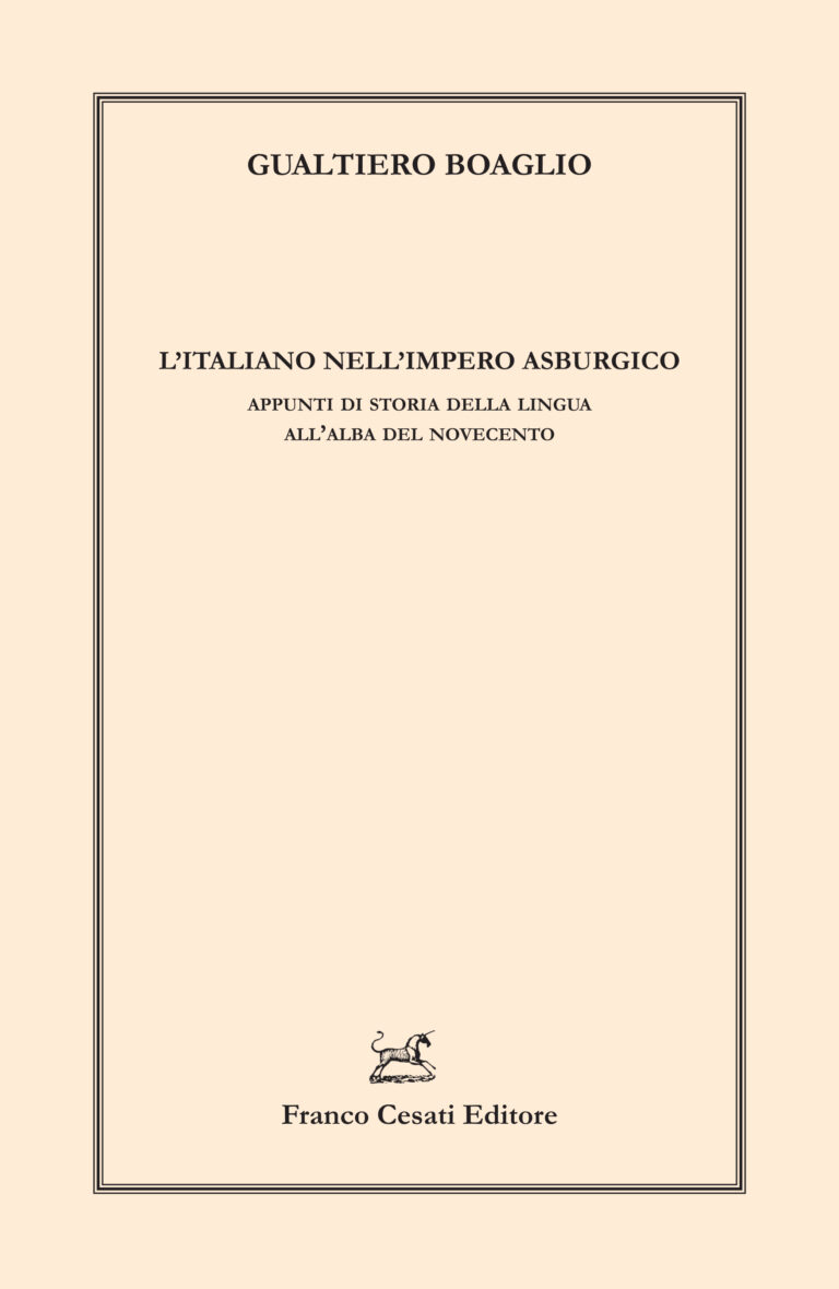 L'italiano nell'impero asburgico - Franco Cesati Editore